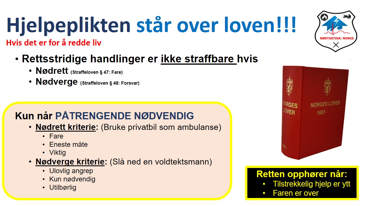 Lovverk – NØDTAKTIKK: NORGE